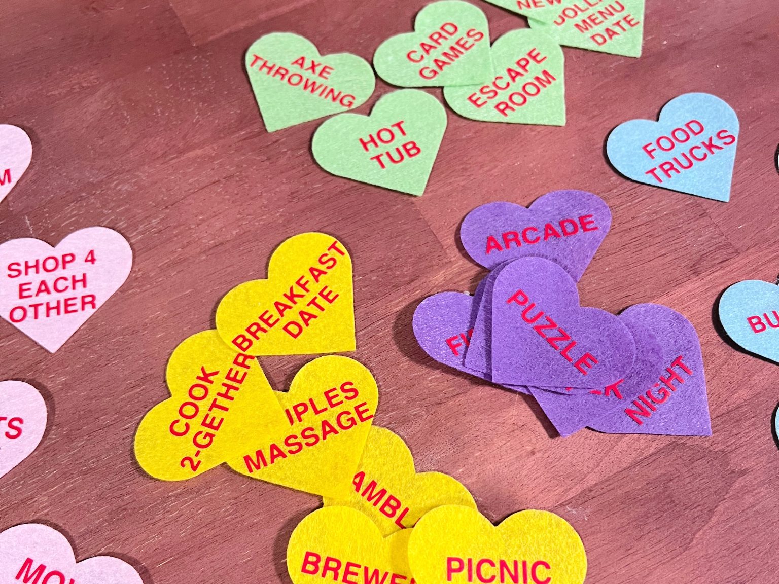 Conversation Heart Date Night Tokens - We Got The Funk