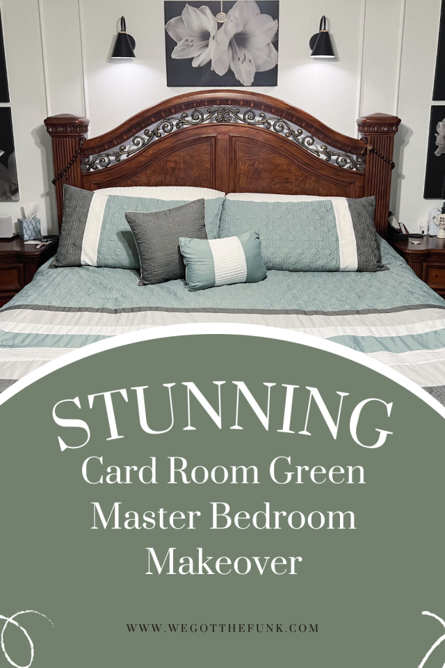 Stunning Card Room Green Farrow and Ball Bedroom Makeover - We Got The Funk